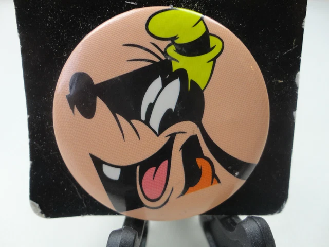 GOOFY PIN BACK Button Carded NOS Disney Vintage 90's Character Flair £3 ...