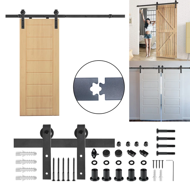 SCHIEBETÜRSYSTEM SCHIEBETÜRBESCHLAG LAUFSCHIENE Holzschiebetür Beschlag Set Neu EUR 33,99 ...