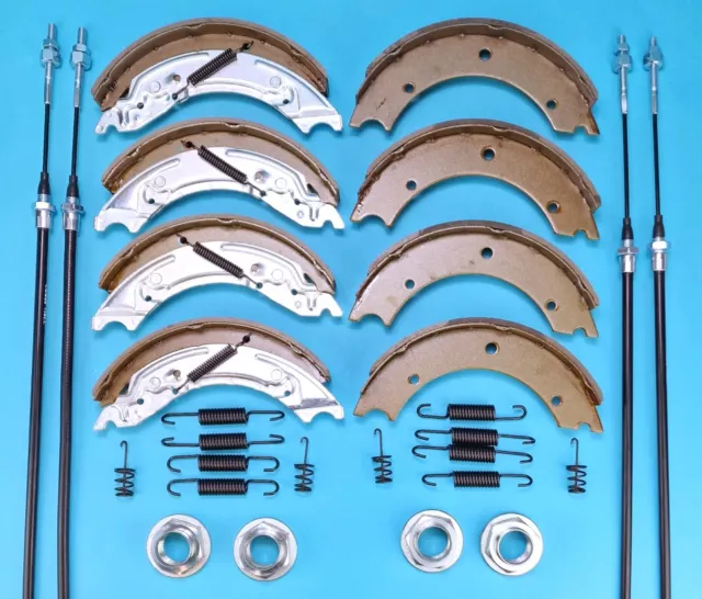 TWIN AXLE 250X40 Trailer Brake Shoe & Cable Kit for LM166G 3,500kg IFOR ...