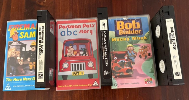 KIDS VHS POSTMAN Pat, Bob The Builder And Fireman Sam. $22.00 - PicClick AU