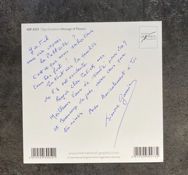 AUTOGRAPHE VOEUX DE Simone Garnier Animatrices Tv 14x14 Cm EUR 9,99 ...