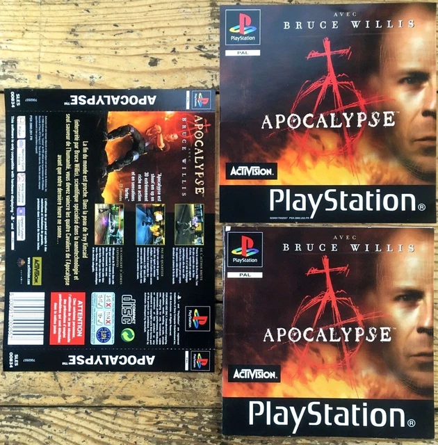 JAQUETTES AVANT ARRIÈRE & Notice Apocalypse Sony Ps1 Pal Fr Front Back ...