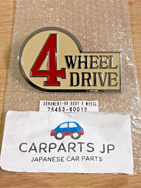 TOYOTA GENUINE LAND Cruiser FJ40 BJ40 Rear Quarter 4WD Emblem 75453 ...