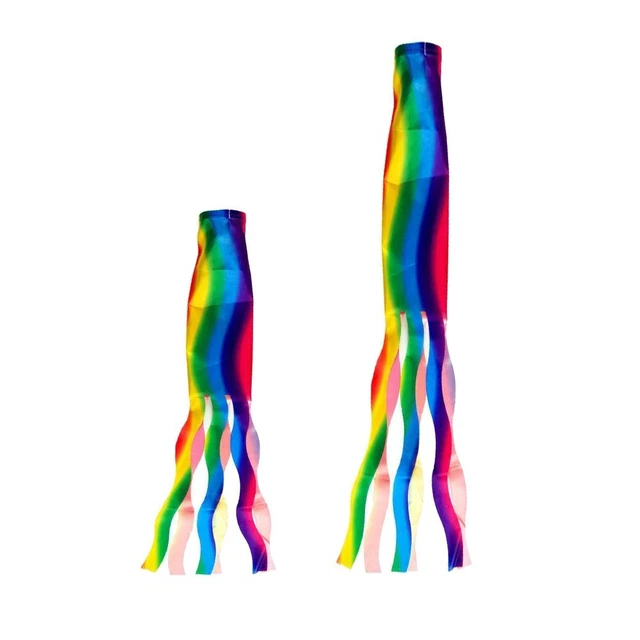 EYE CATCHING RAINBOW WindSock Streamer for Outdoor Decor and ...