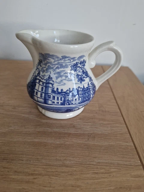 BROADHURST QUEEN'S SILVER Jubilee 1977 brocca in ceramica Holyrood blu ...