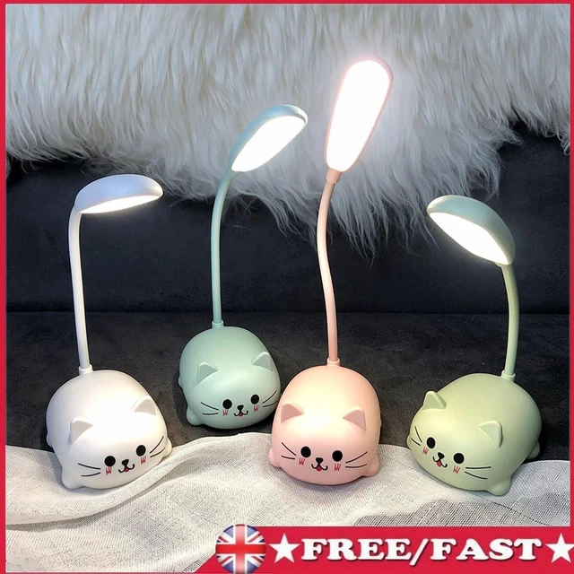 USB LED TABLE Light Foldable Cute Cat Portable Lamp 400mAh for Living ...