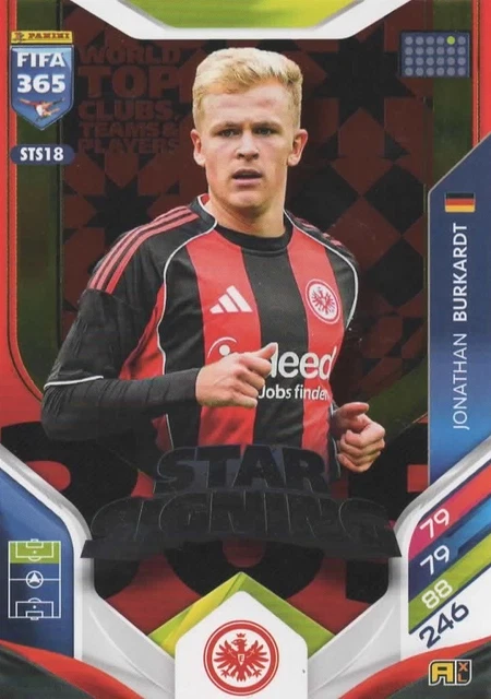 PANINI FIFA 365 2026 STS18 Star Signing Jonathan Burkardt Eintracht ...