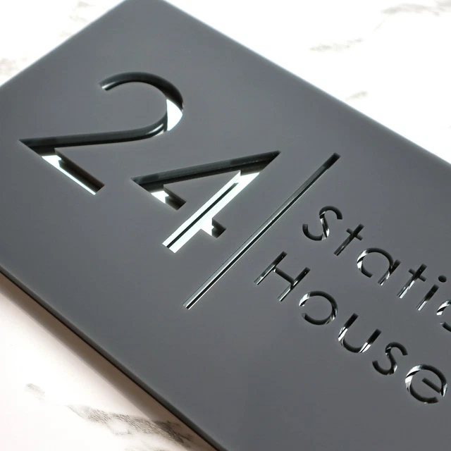 modern-laser-cut-house-sign-matt-gray-perspex-mirrored-numbers-300mm