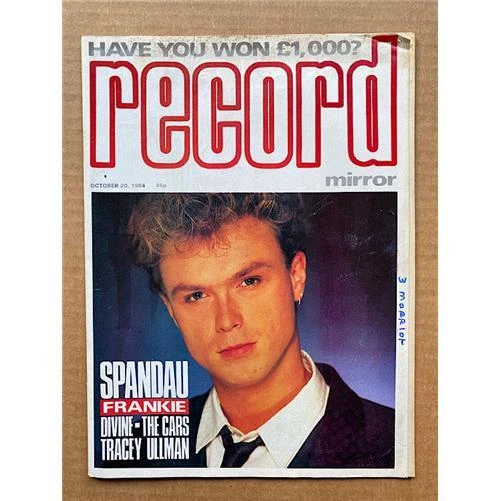 SPANDAU BALLET RECORD Mirror Magazine Oct 20 1984 Gary Kemp Cover With ...