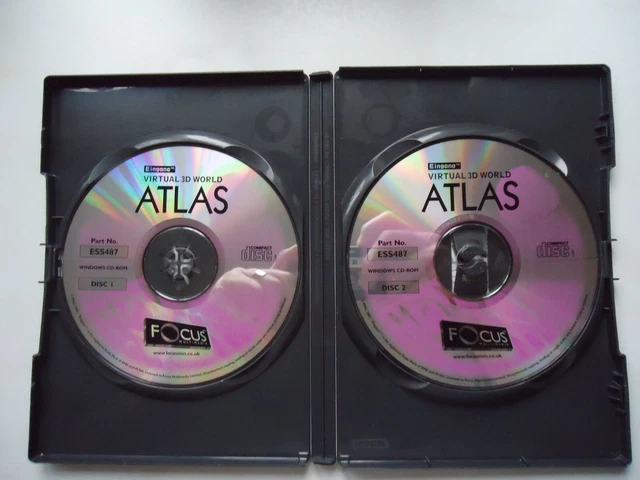 EINGANA VIRTUAL 3D World Atlas Cd-Rom Pc Disc £1.13 - PicClick UK