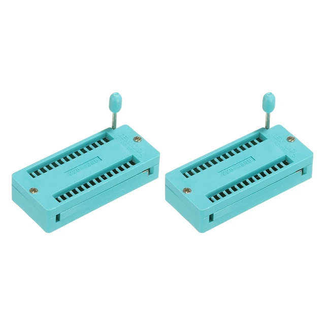 UNIVERSAL IC TEST ZIF Socket 28 Pin 2.54mm Pitch, 2 Pack $17.20 ...