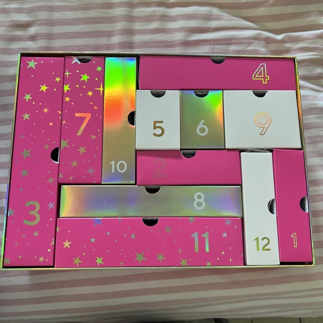 *EMPTY QVC TILI 12 Days Advent Calendar 2024 Pink storage box advent ...