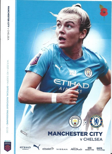 2 X MANCHESTER City v Chelsea womens programmes all listed £2.24 ...