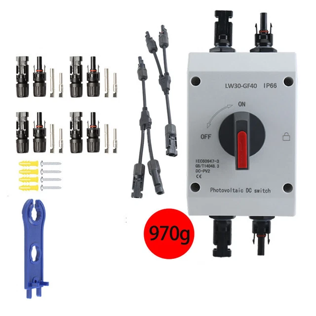 DC DISCONNECT SWITCH Solar PV Changeover Switch Isolating Switch 4-pin ...