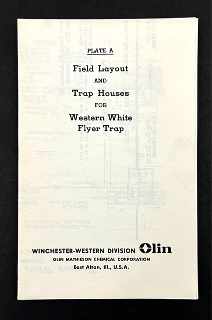 1960S WINCHESTER OLIN Plate A Western Field Layout Trap Houses Vintage ...