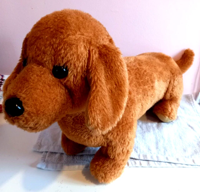 VINTAGE ASDA LONG Sausage Dog Dachshund Puppy 27 Inches Long Soft Toy ...