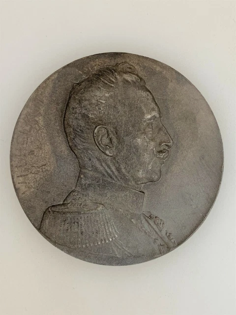 IMPERIAL GERMANY WWI Kaiser Wilhelm II medallion. Large 60mm size medal ... IMPERIAL GERMANY WWI Kaiser Wilhelm II medallion. Large 60mm size medal ...