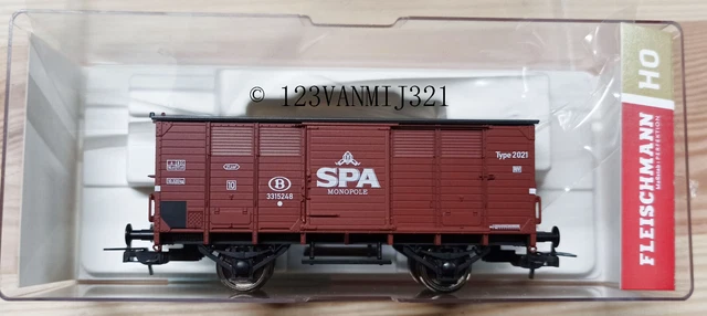 FLEISCHMANN HO 535304 K NMBS Gedeckter Güterwagen SPA 3315248 wagon ...