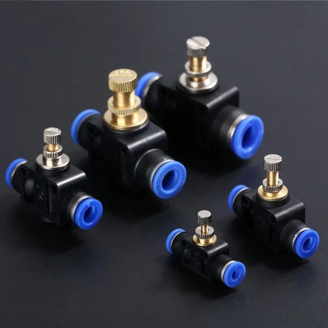 IN CONNECTOR AIRFLOW Regulator Throttle Joint Pneumatic Valve Throttle ...