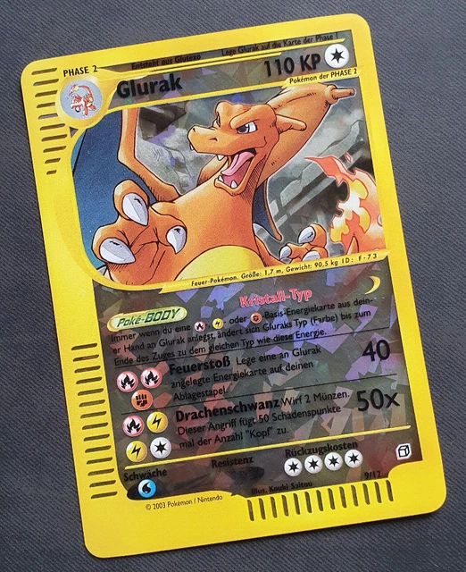 GLURAK POKEMON - Oversized Charizard Skyridge Box Topper - NM - german ...