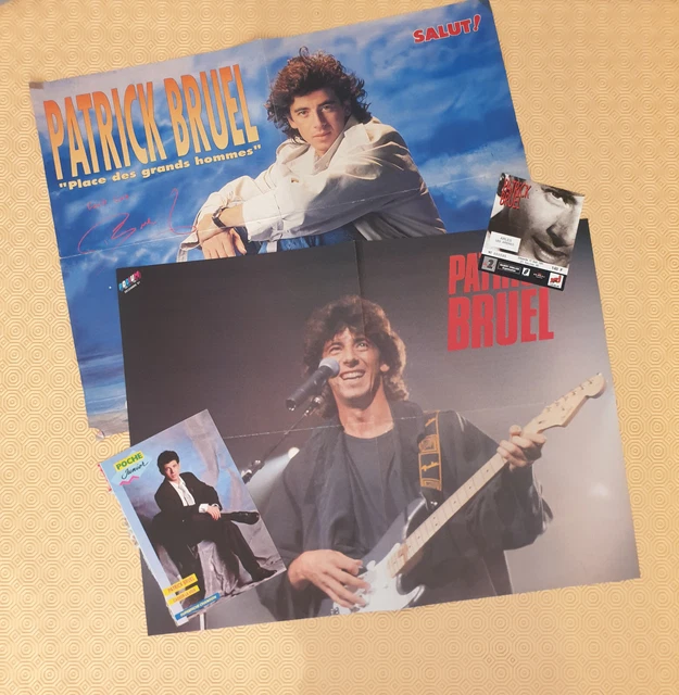 LOT 2 POSTERS Patrick BRUEL années 80/90 EUR 2,00 - PicClick FR
