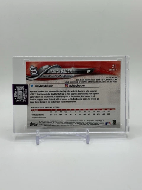 2025 TOPPS ARCHIVES Signature Series - Harrison Bader Auto /99 $37.87 ...