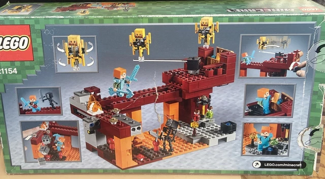 LEGO MINECRAFT 21154 the Blaze Bridge Building Set with Box and ...