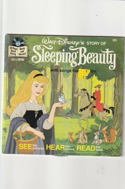 WALT DISNEY'S STORY of Sleeping Beauty-24 page book & 331/3 record $6. ...