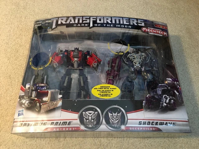 RARE TRANSFORMERS OPTIMUS Prime vs Shockwave Toy Action Figure Dark of ...