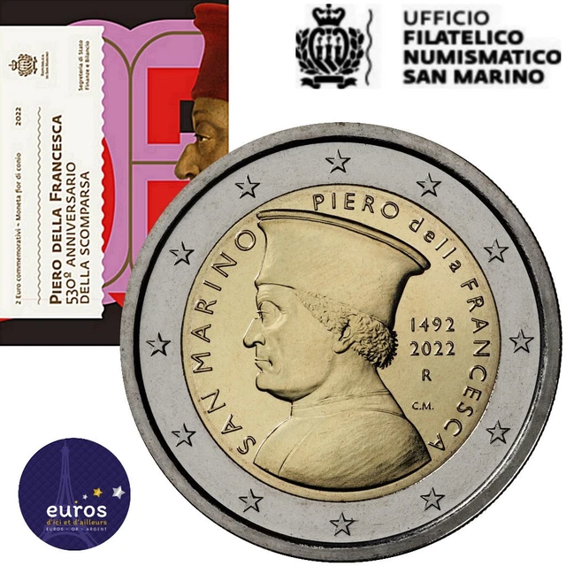 2 EUROS COMMÉMORATIVE SAINT MARIN 2022 - Piero della Francesca - BU EUR 69,95 - PicClick FR