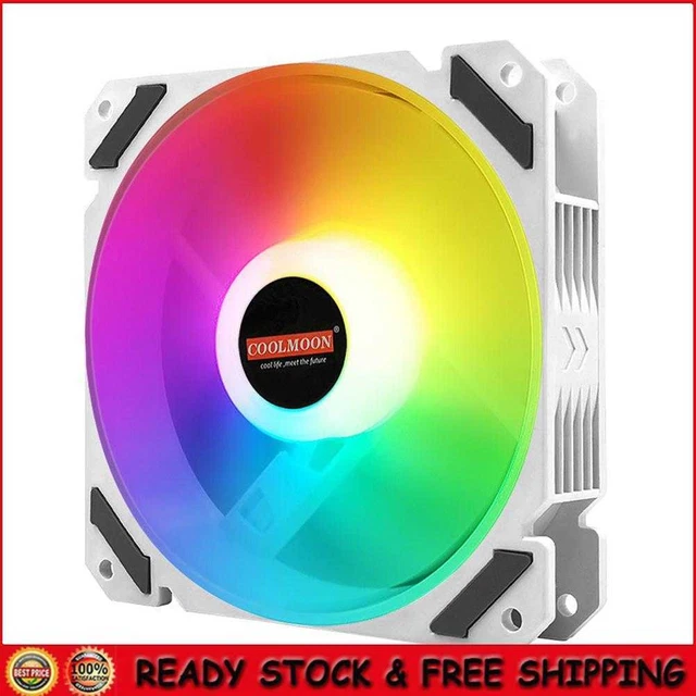 120MM PWM ARGB PC Case Fan 4 Pin Addressable RGB Cooling Fan for CPU ...