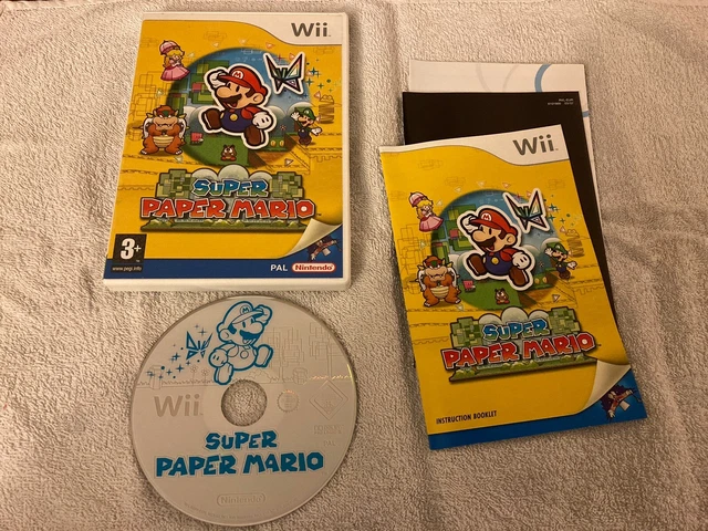 SUPER PAPER MARIO - Nintendo Wii PAL, 2007 - Complet en boite avec ...