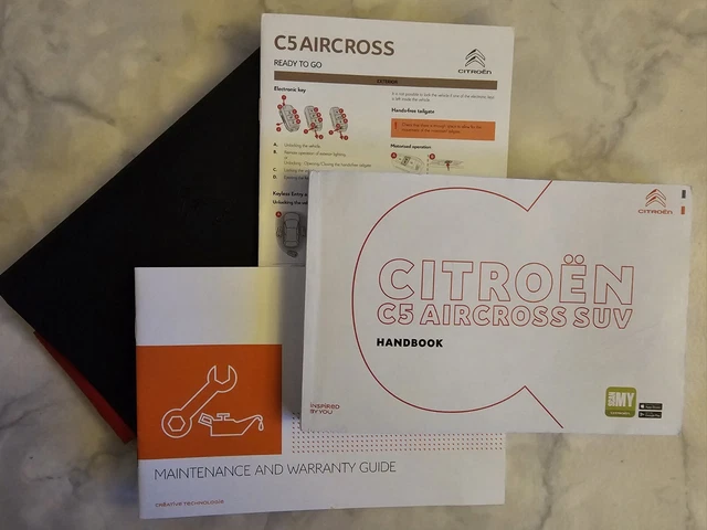 MANUALE CITROËN C5 Aircross, Guida pronta all'uso + Guida manutenzione ...