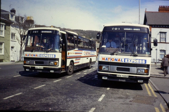 35MM ORIGINAL COLOUR Bus Slide National Welsh Leyland Tigers AAL544A ...