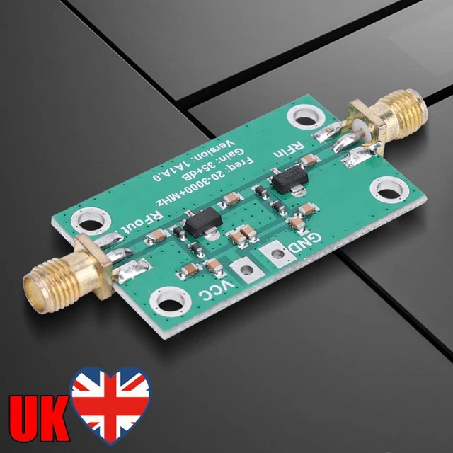 35DB GAIN BROADBAND RF Signal Amplifier Convenient Gain Broadband ...