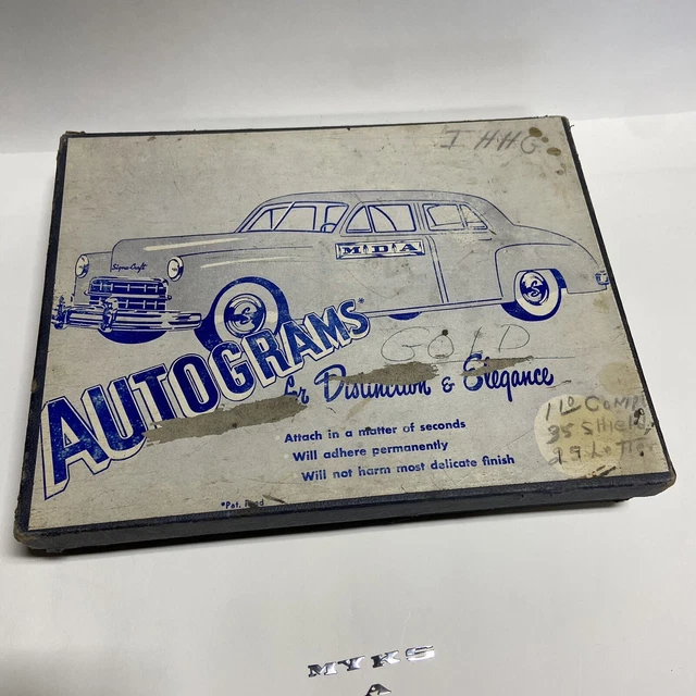 AUTOGRAMS VINTAGE LETTER Kit Customize Your Car Auto Parts Store ...