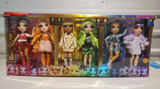 MGA RAINBOW HIGH Fashion Doll Playset 6 Pak NIB - IMPERFECT PACKAGING ...