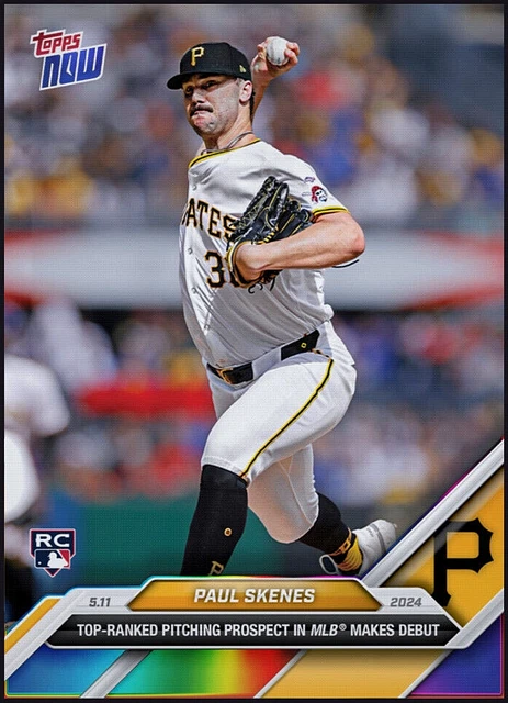 PAUL SKENES 2024 Topps Now 5-11 Makes MLB Debut Rookie RARE RC Digital ... PAUL SKENES 2024 Topps Now 5-11 Makes MLB Debut Rookie RARE RC Digital ...