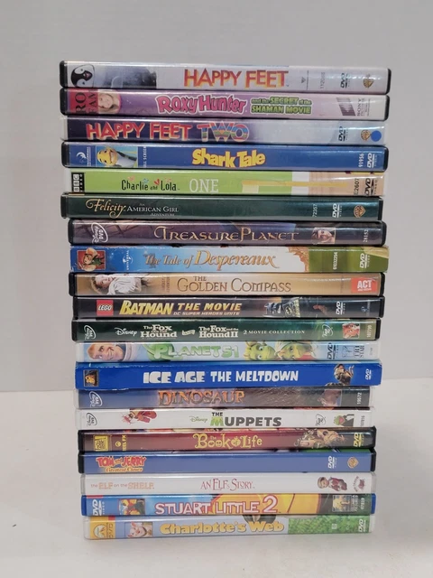 20 DVD KIDS Random Lot - Animated, Children &/or Family DVDs ...