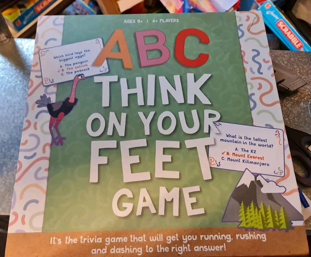 549. ABC THINK ON YOUR FEET GAME (by Professor Puzzle) - BRAND NEW £6. ...
