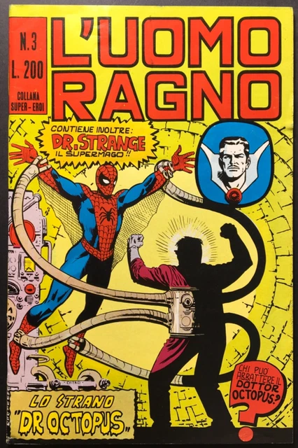 L’UOMO RAGNO 3 Dr Octopus Editoriale Corno di busta 1970 Stan Lee Steve ...
