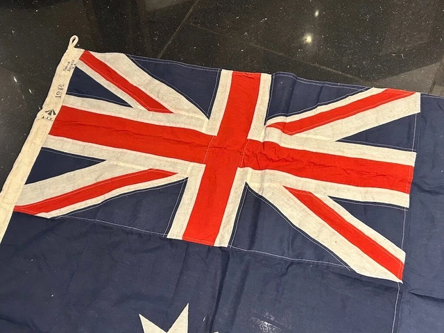 ORIGINAL WW2 AUSTRALIAN ARMY FLAG, BRITISH EMPIRE dated 1944 £35.00 ...