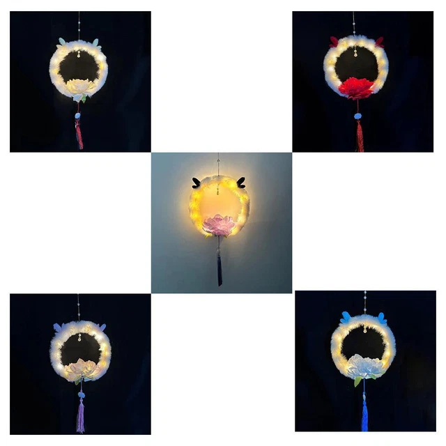 CHINESE DRAGON LUNAR New Year Lantern Decor 2024 DIY Pendant Lantern ...