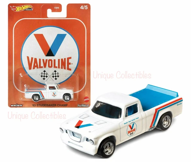 HOT WHEELS PREMIUM '63 Studebaker Champ for Valvoline 4/5 Vintage Oil ...
