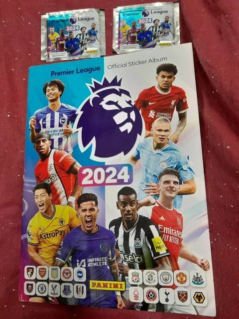 PREMIER LEAGUE 2024 PANINI Official Sticker Album + 2 card packs - Brand New £6.99 - PicClick UK