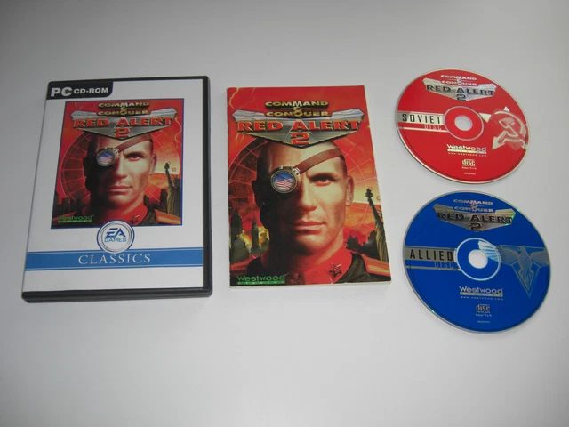 COMMAND & CONQUER RED ALERT 2 Pc Cd Rom SO C&C - FAST POST £7.99 ...