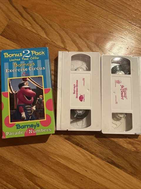 BARNEYS EXERCISE CIRCUS/PARADE of Numbers (VHS, 1996, 2-Tape Set) $21. ...