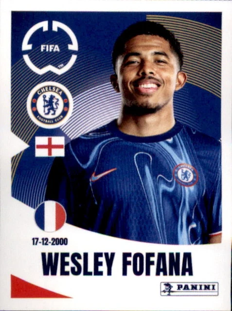 PANINI FIFA CLUB World Cup 2025 Sticker 232 - Wesley Fofana - Chelsea ...