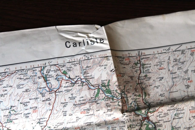 WW2 ORIGINAL GERMAN Operation Sea Lion Map Carliste Area, SUPER ...