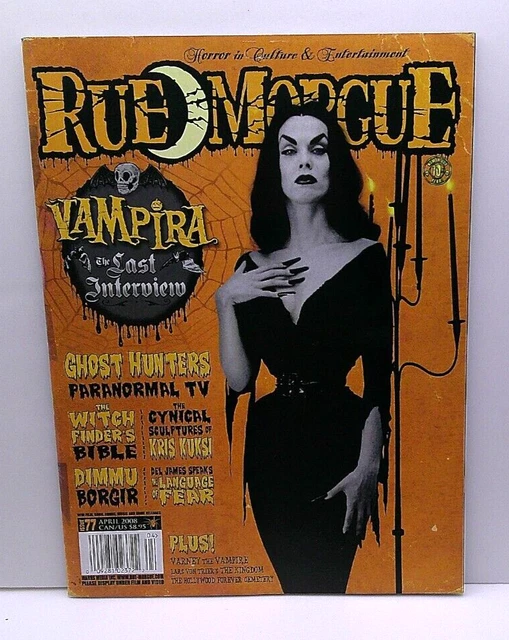 RUE MORGUE MAGAZINE #77 Avril 2008 Vampira Lars Von Trier Le Royaume ...
